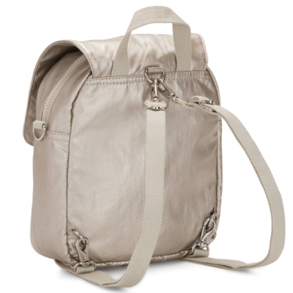 Kipling | Bags | Kipling Annicsmall Convertible Metallic Backpack ...